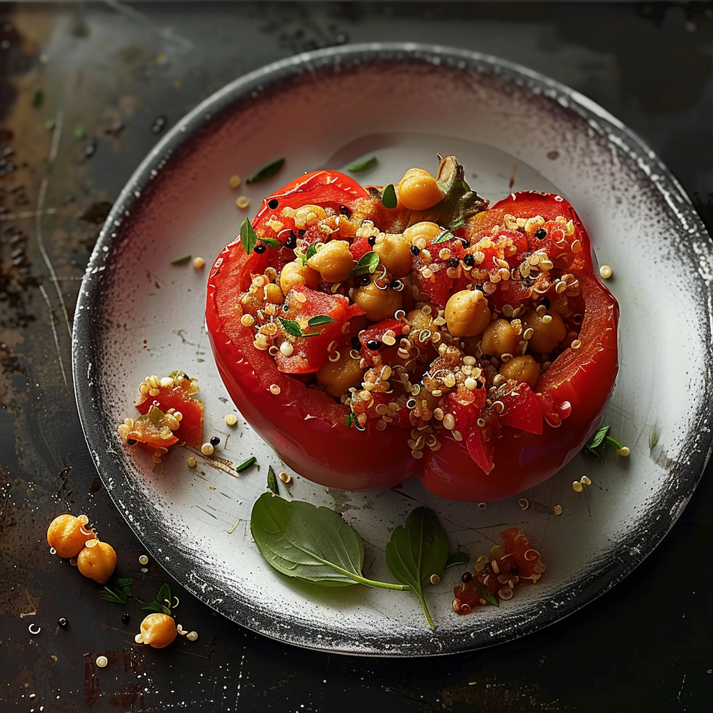 Punjene paprike sa leblebijama - Budi Zdraviji